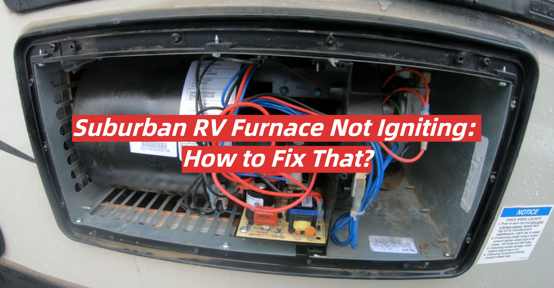 Suburban RV Furnace Not Igniting: How to Fix That? - RVProfy